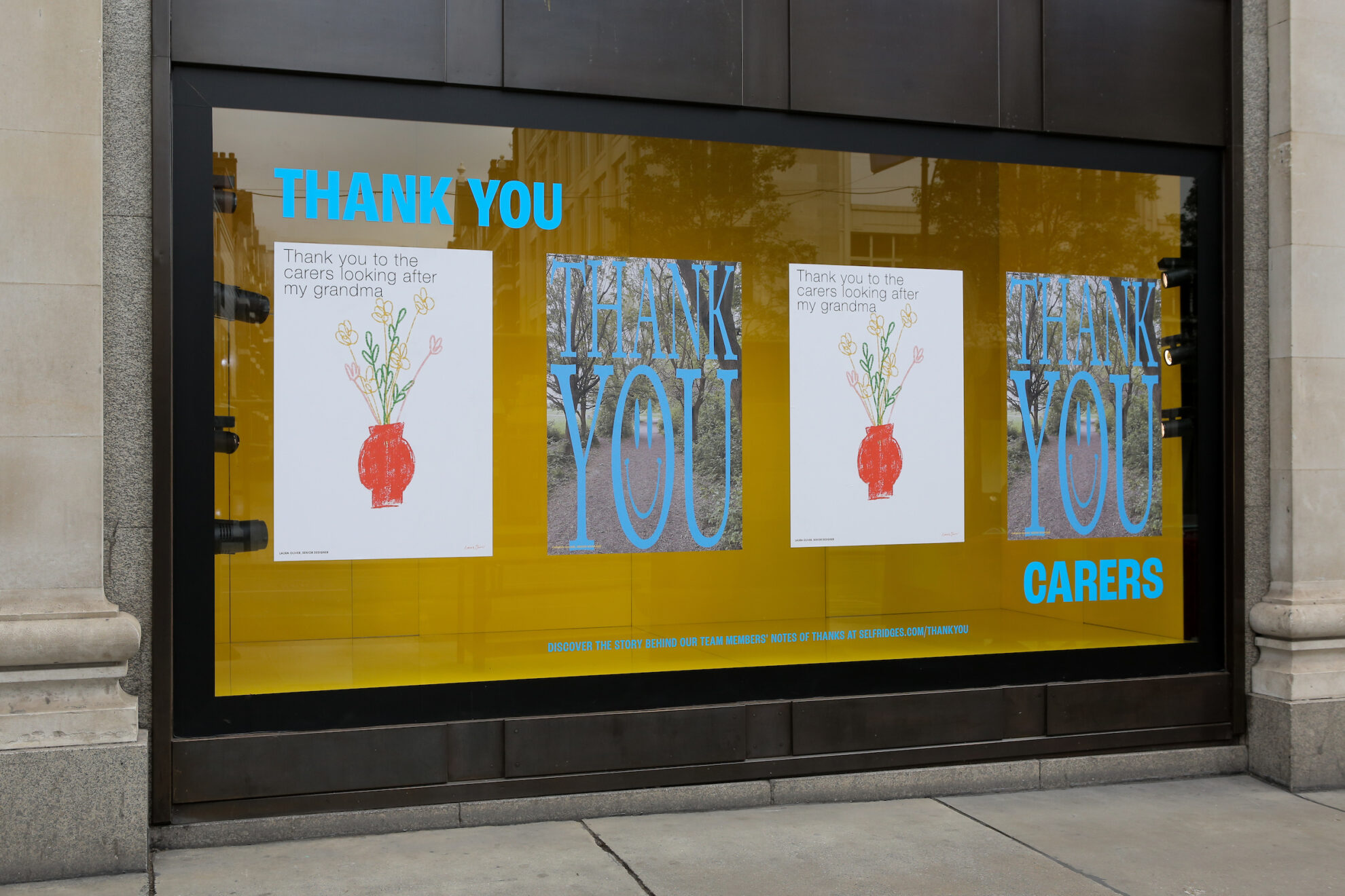 SELFRIDGES LONDON UNVEILS NEW THANK YOU TRIBUTE WINDOW DISPLAY ...