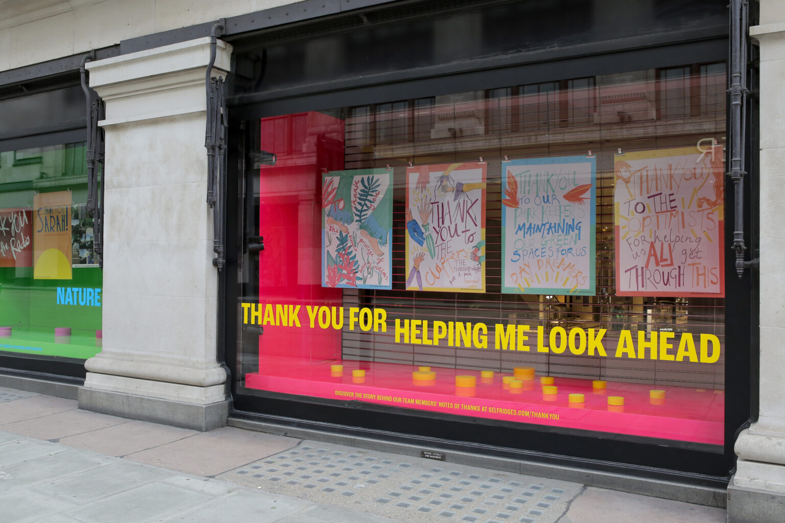 SELFRIDGES LONDON UNVEILS NEW THANK YOU TRIBUTE WINDOW DISPLAY ...