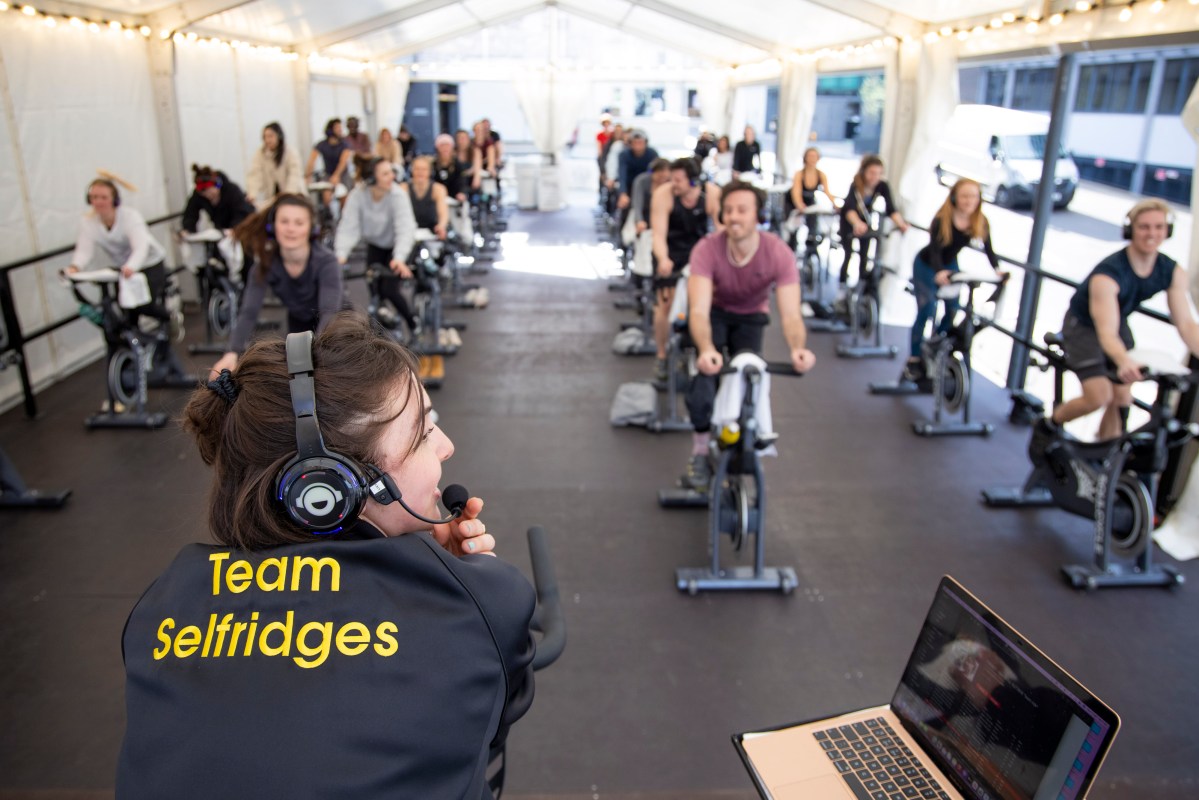 SOULCYCLE OUTSIDE RIDES INTO SELFRIDGES LONDON – Selfridges Press